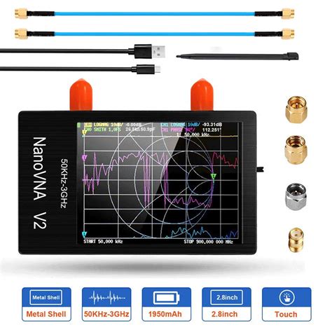 Buy Nanovna V2 3g Vector Network Analyzer Metal Shell Touch Screen 2 8 Inch S A A 2 Antenna