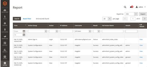 How To Configure Admin Action Logs In Magento 2 Mageleven