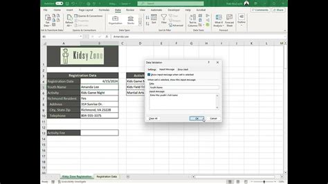 Build A Useful App Using Excel Macros And Data Validation Video 1