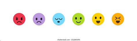 서로 다른 감정을 가진 이모티콘제품 또는 스톡 일러스트 1565716558 Shutterstock