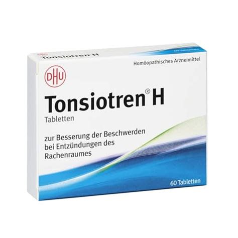 Tonsiotren H 60 St Tabletten Im Halzschmerzmittel Vergleich 2026