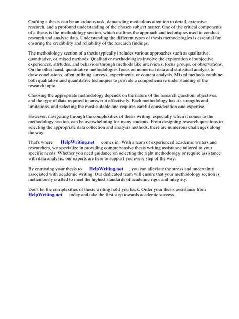 Types Thesis Methodology Pdf Methodology Quantitative Research