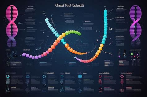 premium photo dna test infographic genome sequence map chromosome