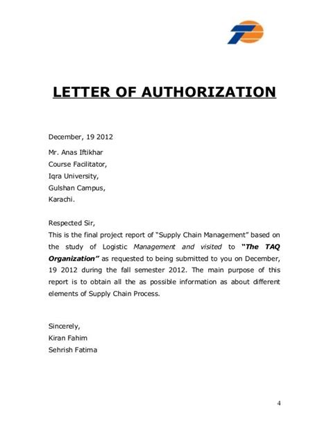 Sample Letters Of Authorization Permission Contoh 36