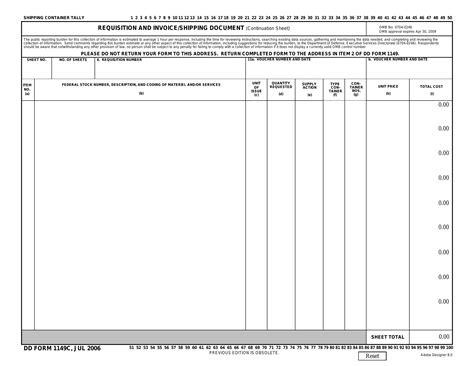 Dd Form 1149 Example Printable Form 2025