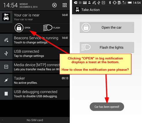 Android How To Dismiss Big View Notification After Clicking One Of