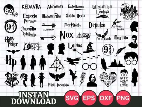 Harry Potter Svg Bundle Cut File Vectorency