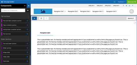 Creating Tabbed Content Sections Acquia Cohesion Docs