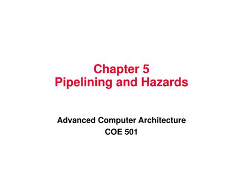 PPT Chapter Pipelining And Hazards PowerPoint Presentation Free Download ID