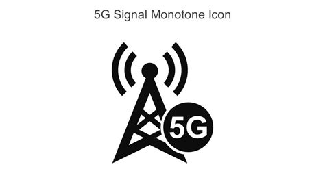 G Signal Monotone Icon In Powerpoint Pptx Png And Editable Eps Format PPT Sample