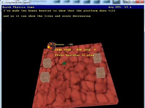 3d Game Using Opengl And Havok Physics Engine Jordan Hill Games