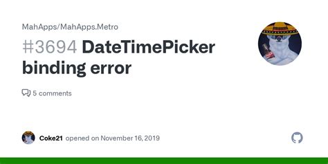 DateTimePicker Binding Error Issue 3694 MahApps MahApps Metro GitHub