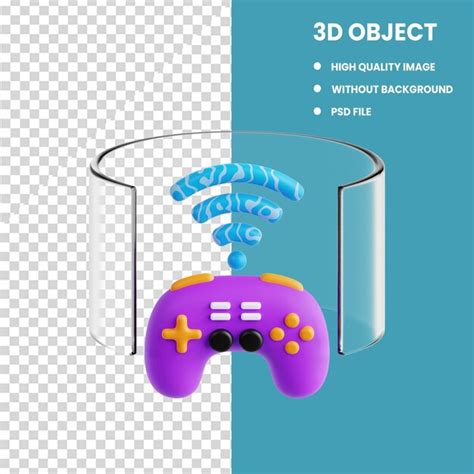 Premium Psd Gaming Console And Joystick