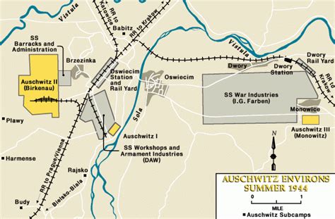 Auschwitz Camp Complex Maps Holocaust Encyclopedia