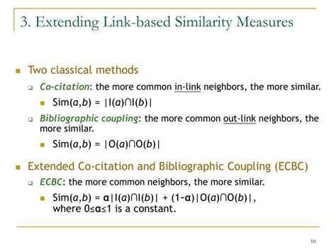 Ppt Extending Link Based Algorithms For Similar Web Pages With