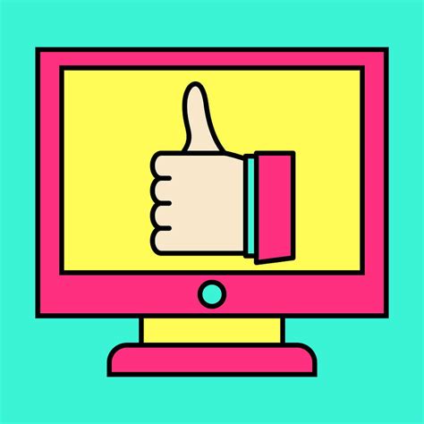 소셜 네트워크 페이스 북 등 아이콘 벡터처럼 엄지 손가락 Eps Ai Uidownload