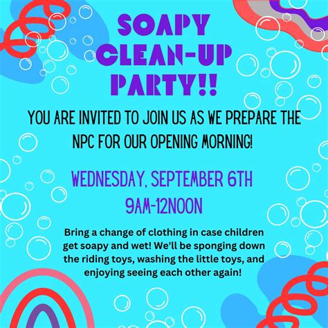 Soapy Clean Up Party And Opening Day