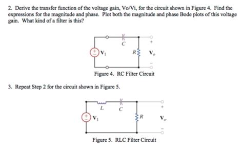 Solved Derive The Transfer Function Of The Voltage Gain