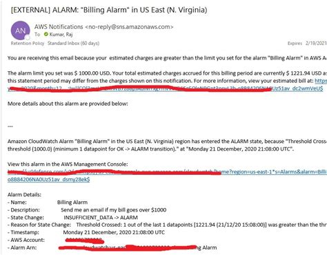 Setup A Billing Alarm In AWS