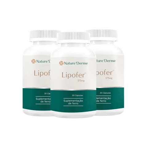 Lipofer™ 175mg Suplementação De Ferro Nature Derme