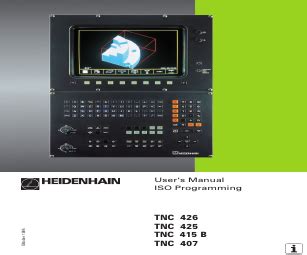 Pdf Download HEIDENHAIN TNC 407 280 580 ISO Programming User Manual 333 Pages