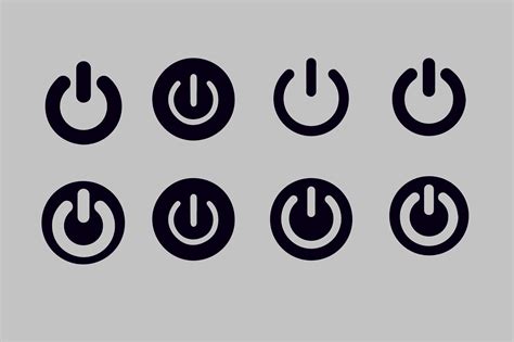 Power Button On And Off Set Icons Graphic By Sweetsvg · Creative Fabrica