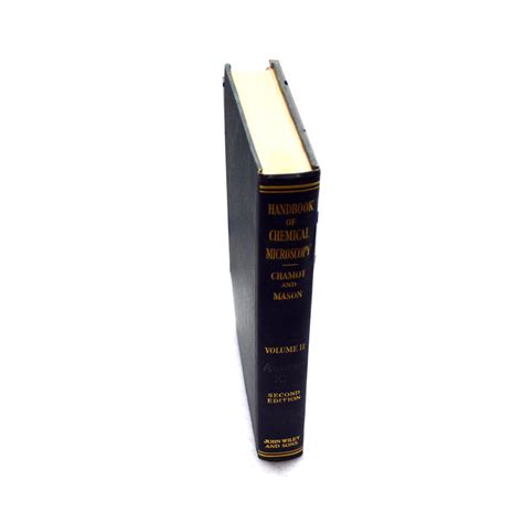 Handbook Of Chemical Microscopy Volume Ii 1940 Technical Manualtextbook