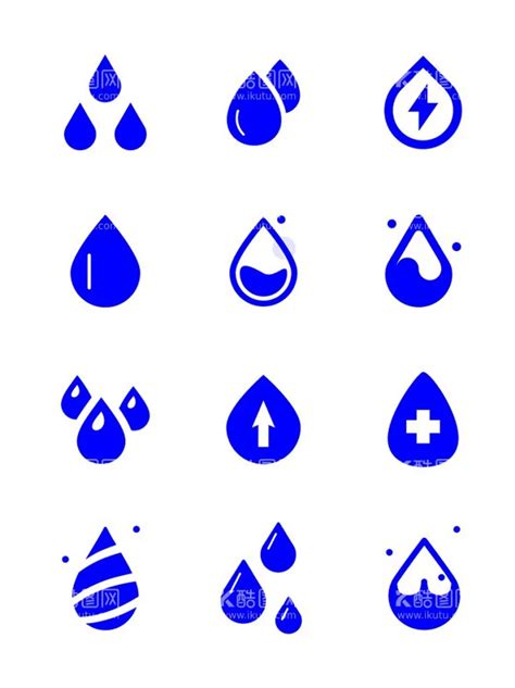 水滴 源文件下载【酷图网】水滴 水滴图标 水滴icon 滴水 水元素 花瓣网