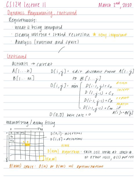 Cs124 Lecture 11 Mar 2 Pdf Algorithms And Data Structures Mathematical Analysis