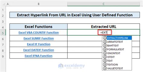 How To Extract Hyperlink From Url In Excel 3 Methods Exceldemy