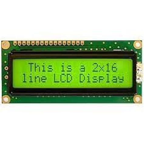 Original Jhd 16x2 Lcd Display Green Agarwal Electronics