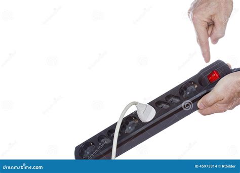 Electrical Switch With Socket Stock Photo Image Of Consumer Optional