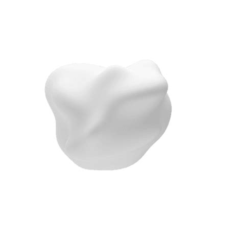 Shapefest™ White Clay Floating Blobs 3d Illustrations