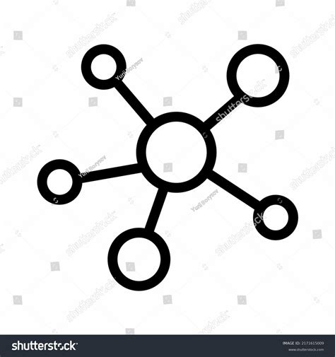Digital Network Icon On White Background Stock Vector Royalty Free 2171615009 Shutterstock