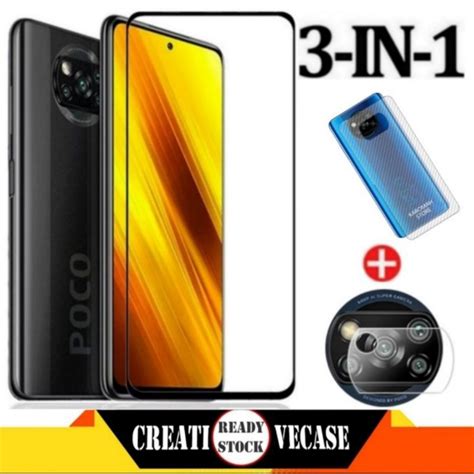 Jual Xiaomi Poco X Nfc Poco X Pro New Tempered Glass Full Layar Tg Camera Indonesia Shopee