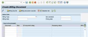 VF Tcode In SAP Create Billing Document Tcodelearn
