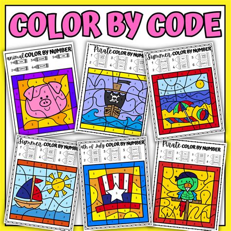 Science Color By Number Worksheets 9 Free Coloring Pages