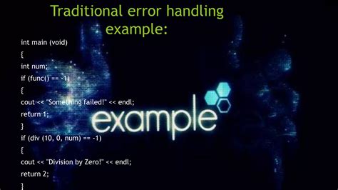 Advantages Over Conventional Error Handling In Oop Pptx