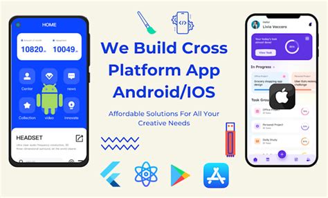 Build Cross Platform Apps Android Ios React Native Flutter By