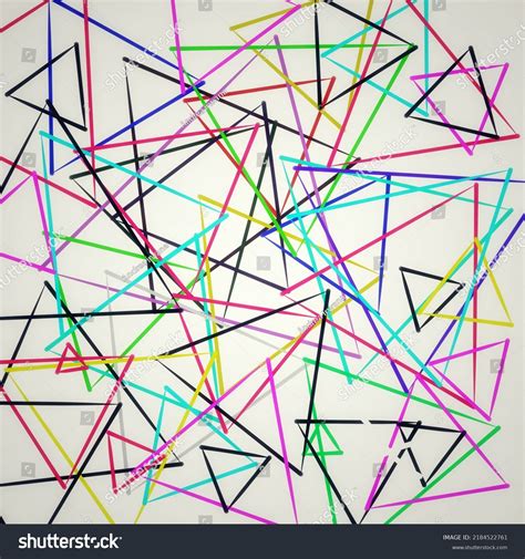 Irregular Triangle Pattern Background Full Colour Stock Illustration