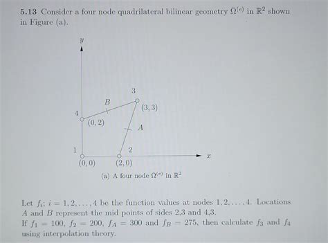 Solved Consider A Four Node Quadrilateral Bilinear Chegg