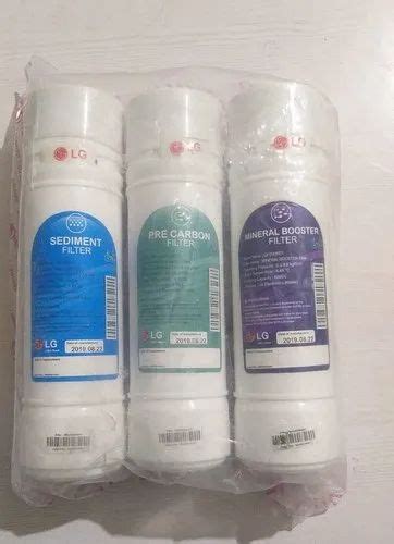 Polypropylene White Lg Inline Filters Set Length 10 Inch Diameter 3