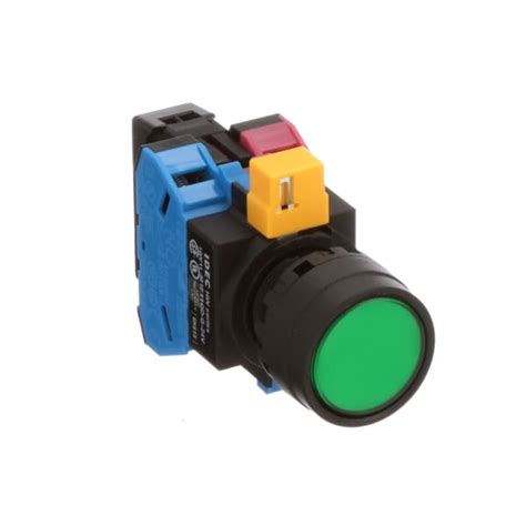 IDEC Corporation HW L M F QD G V Pushbutton HW Series Plastic Bzl Flush Illum LED