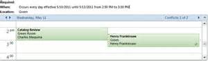 Recurring Meeting Requests With Conflicting Instances 2 The Power Of