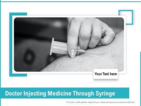 Doctor Injecting Medicine Through Syringe Ppt Powerpoint Presentation Icon Vector Pdf