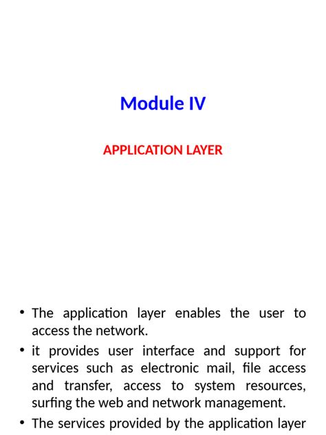 Module 5 Application Layer Pdf File Transfer Protocol Domain Name