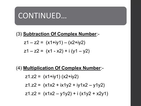 Complex Number PPT