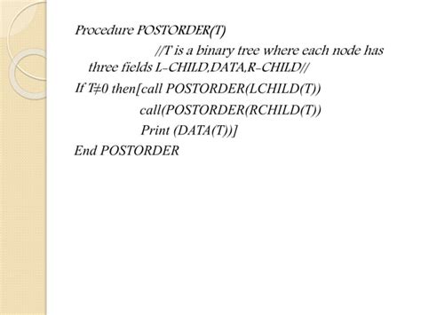 Binary Tree Traversal Ppt Pptx Programming Languages Computing