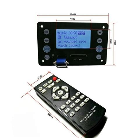 Aliexpress Buy DC V Digital LCD Lyric Show Bluetooth MP Decoder Board Audio Player FM