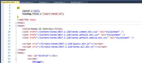 Bind Aspnet Mvc Kendo Ui Grid Using Ajax Jquery Learn C And